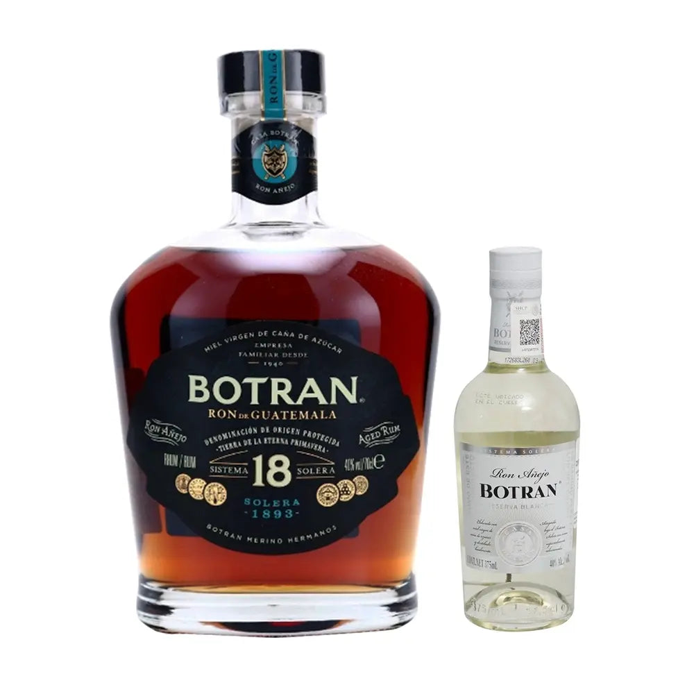 Ron Botran 18 Años 700 Ml Con Miniatura Añejo Reserva Blanca 375 Ml ...